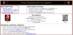 Praatの基本操作（1）インストール、起動と終了 | Praatで音声学 | 発音と音声学の資料室