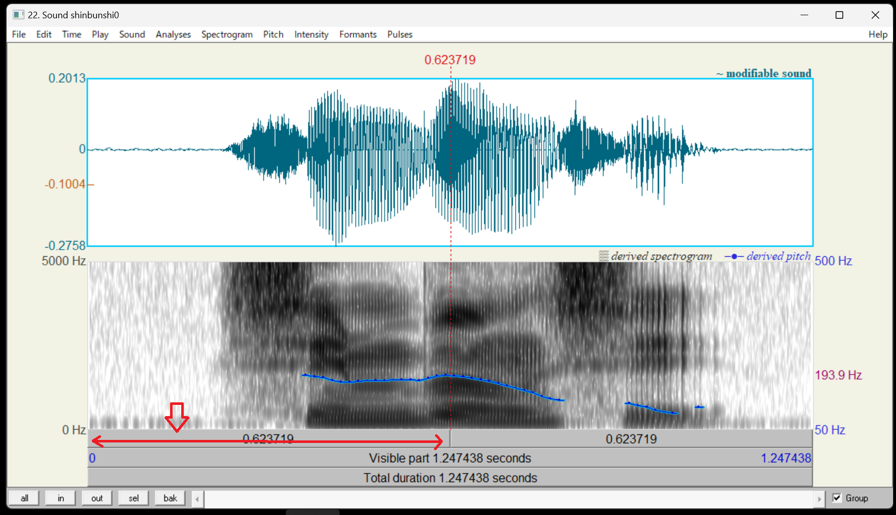 Praatの基本操作（3）SoundEditor | Praatで音声学 | 発音と音声学の資料室